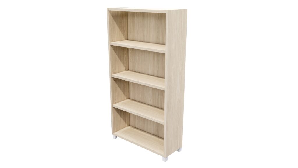 Zealand Commercial Office Bookshelf With Feet 4 Tier | Skara