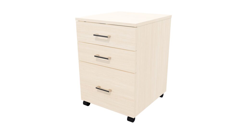 Office Mobile Drawer Unit 1 File + 2 Drawers Locking | - Skara Furniture New Zealand