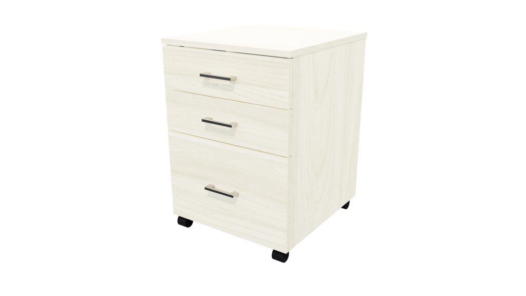 Office Mobile Drawer Unit 1 File + 2 Drawers Locking | - Skara Furniture New Zealand