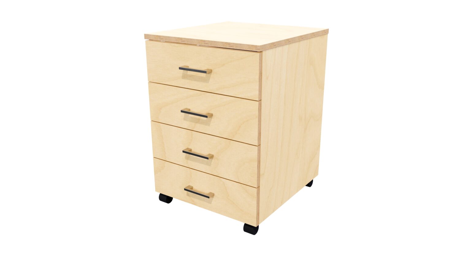 Office Mobile Drawer Unit 4 Drawers | - Skara Furniture New Zealand