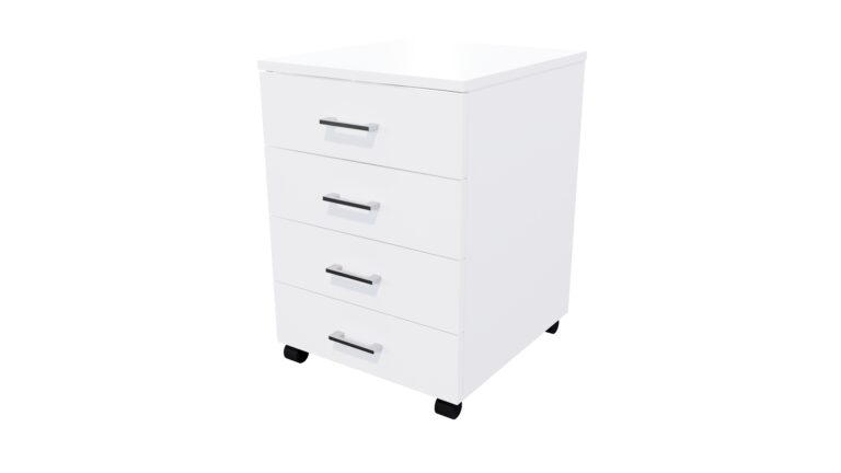 Office Mobile Drawer Unit 4 Drawers | - Skara Furniture New Zealand